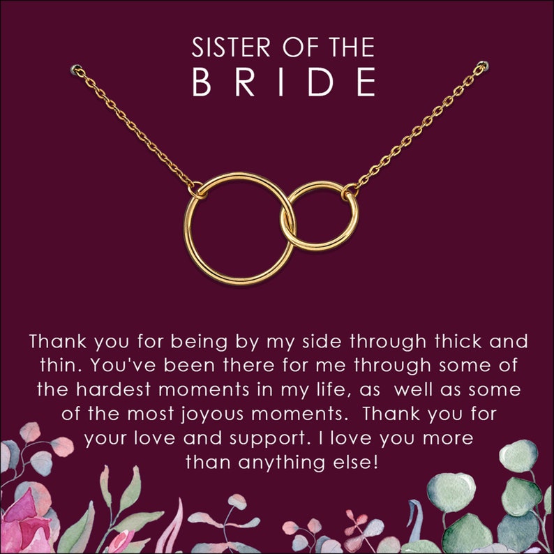 Sister of the Bride Gift Sister Wedding Gift Sister Maid of | Etsy
