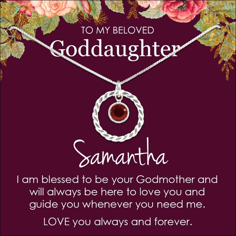Goddaughter Gifts From Godmother Goddaughter Necklace - Etsy