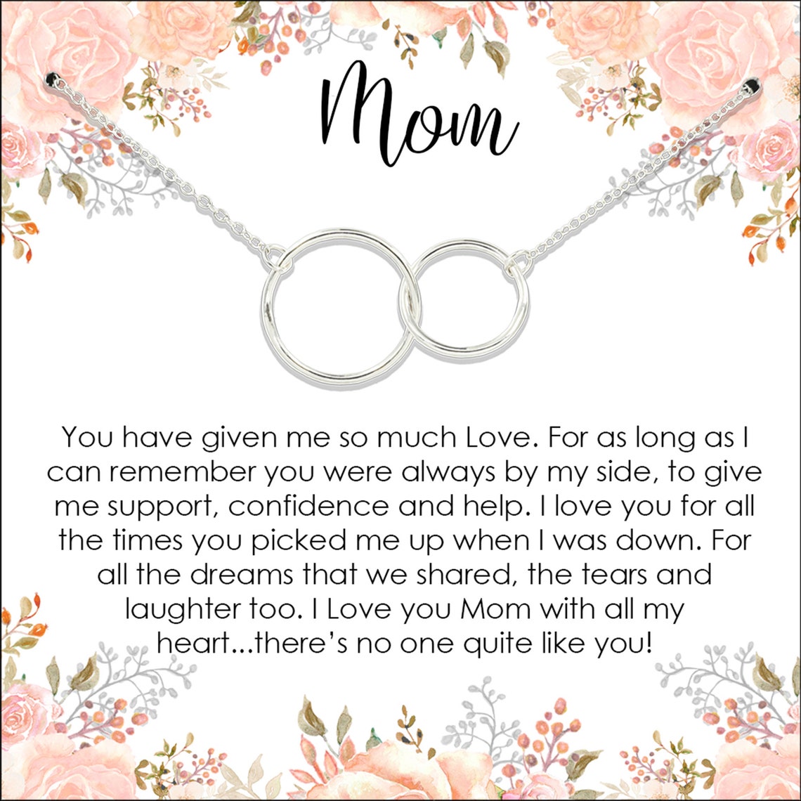 Mothers Day Gift Mom Gift From Daughter Necklace Gift for | Etsy