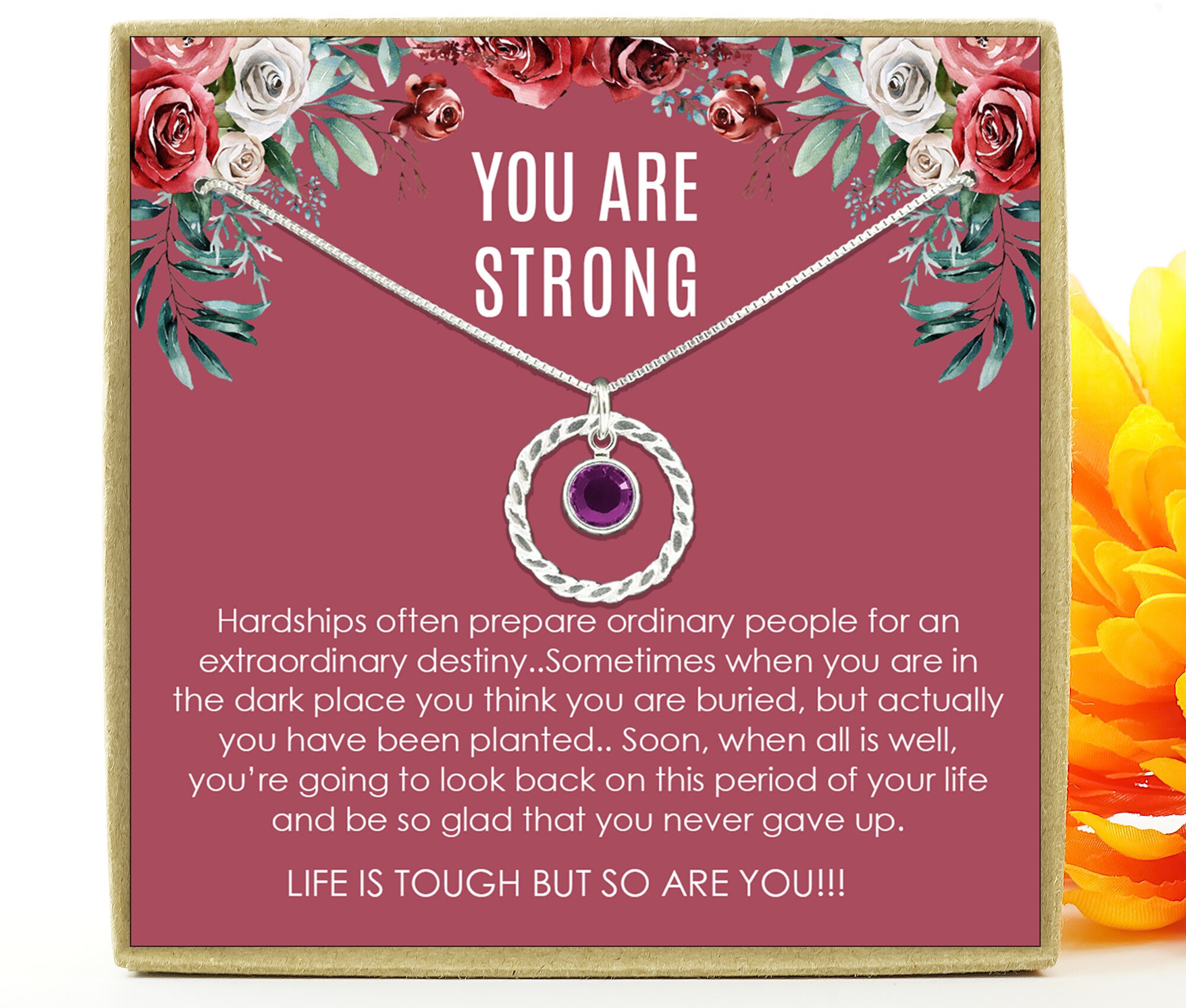 Inspirational Gift Necklace Motivational Gift Encouragement | Etsy