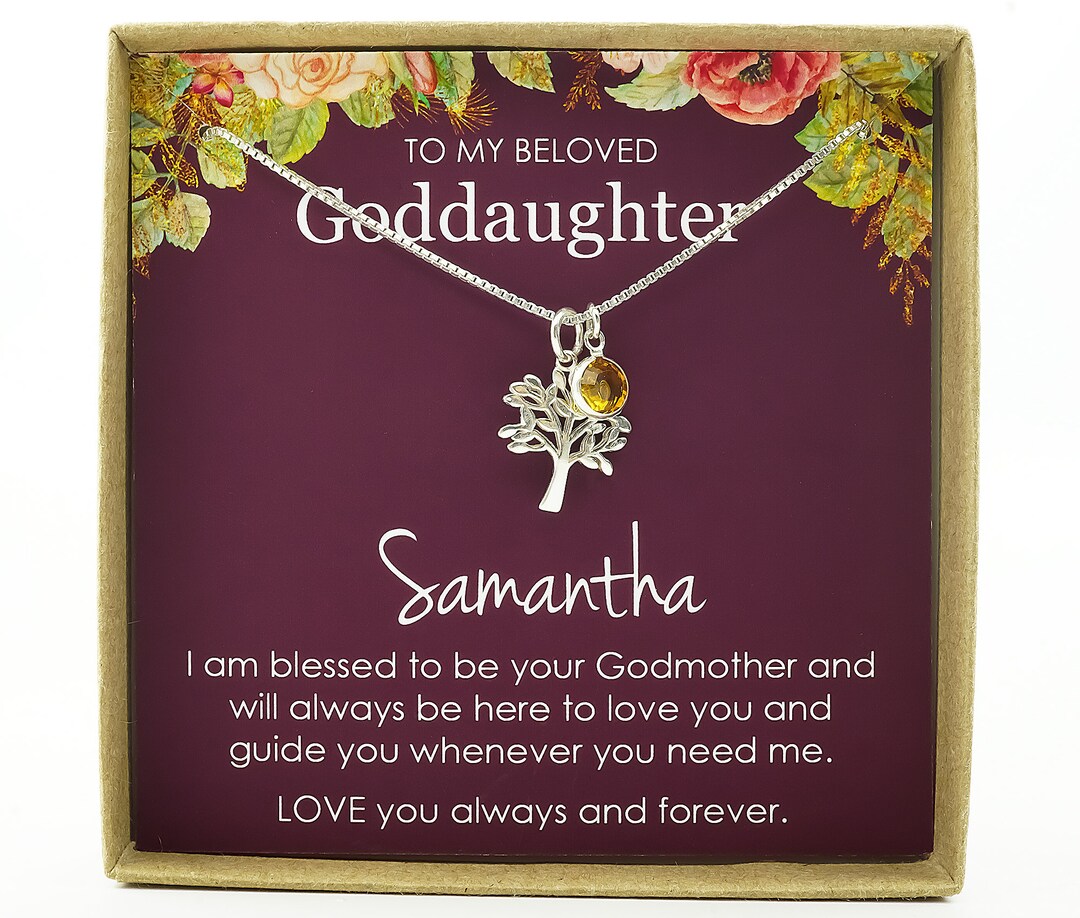 Goddaughter Gifts From Godmother, Goddaughter Necklace, Goddaughter ...