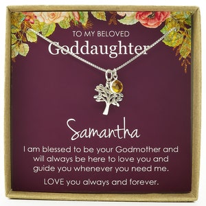 Goddaughter Gifts From Godmother, Goddaughter Necklace, Goddaughter ...