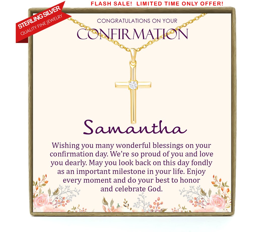 Confirmation Gifts for Girls, Confirmation Necklace, Girls Confirmation Gifts, Gift From ...