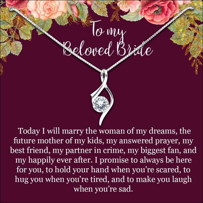 Groom to Bride Gift Wedding Day Gift for Bride From Groom to Bride Card ...