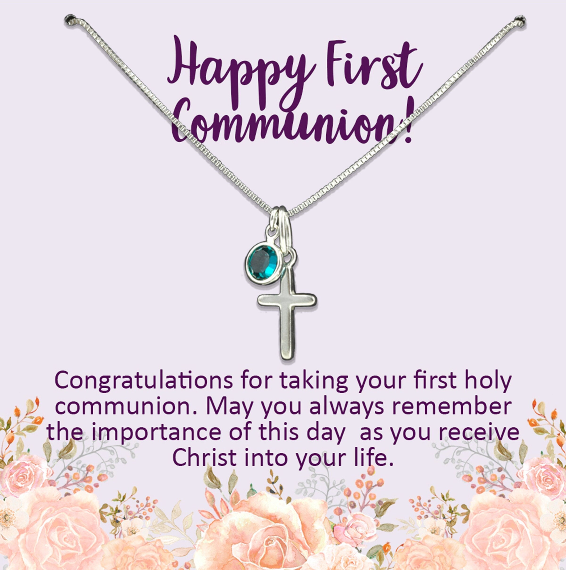 First Communion Necklace: First Communion Gift First Holy | Etsy