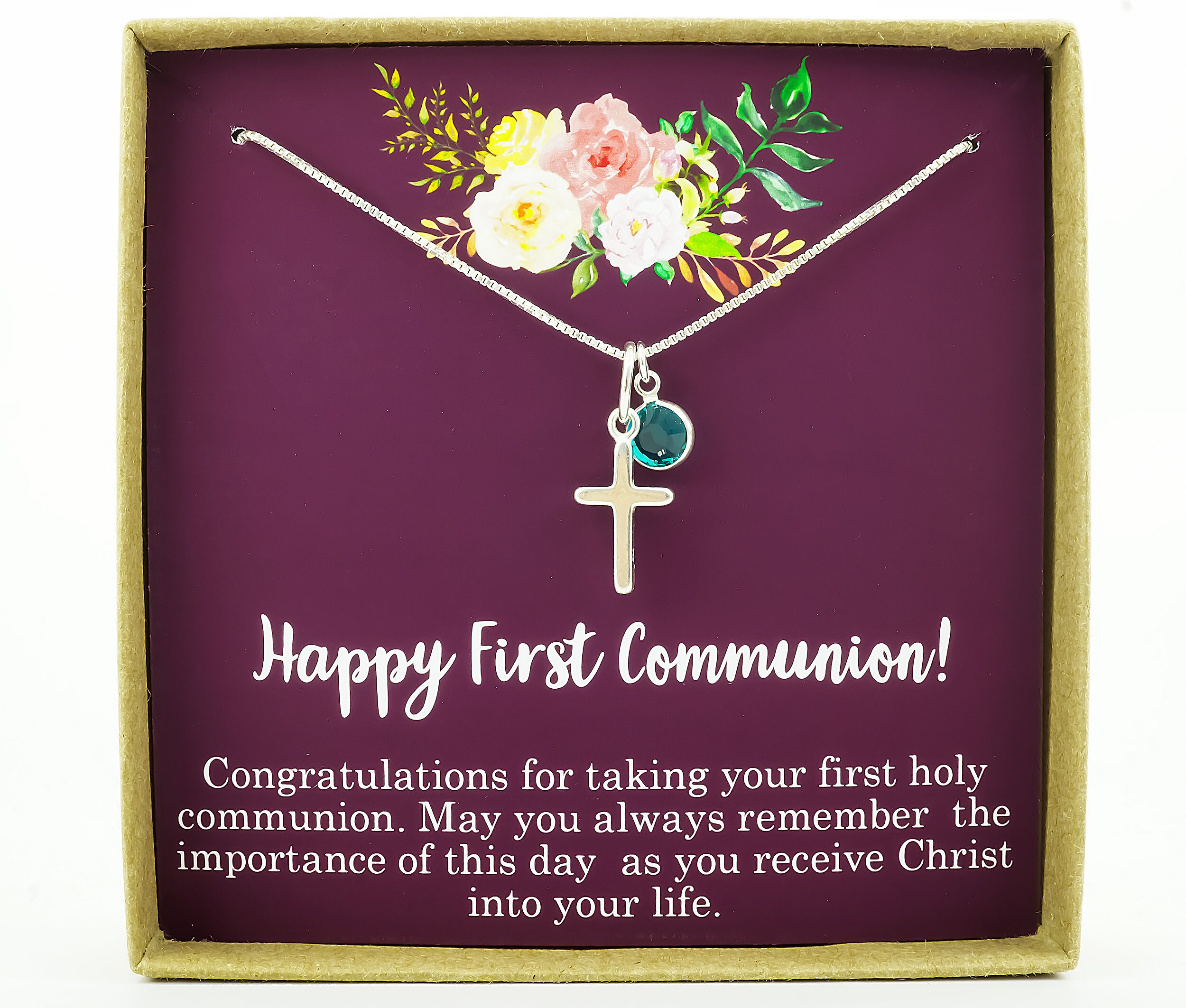 First Communion Necklace: First Communion Gift First Holy - Etsy Canada