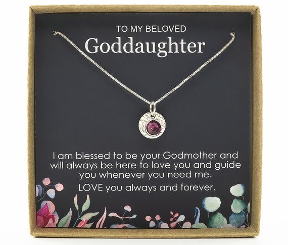 Goddaughter Gifts from Godmother Goddaughter Necklace | Etsy