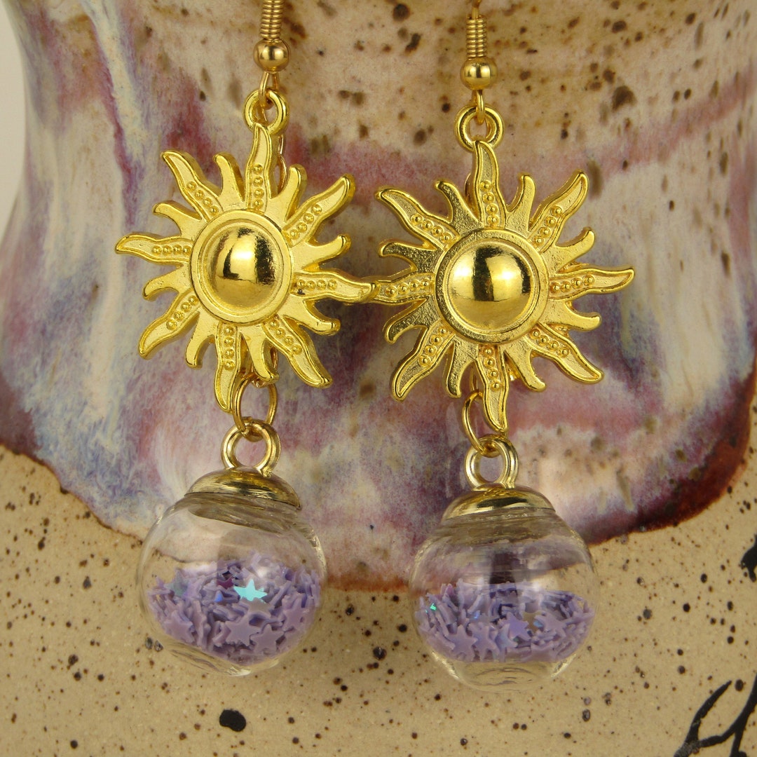 Princess Rapunzel Sunburst Dangle Earrings (tangled) - Etsy