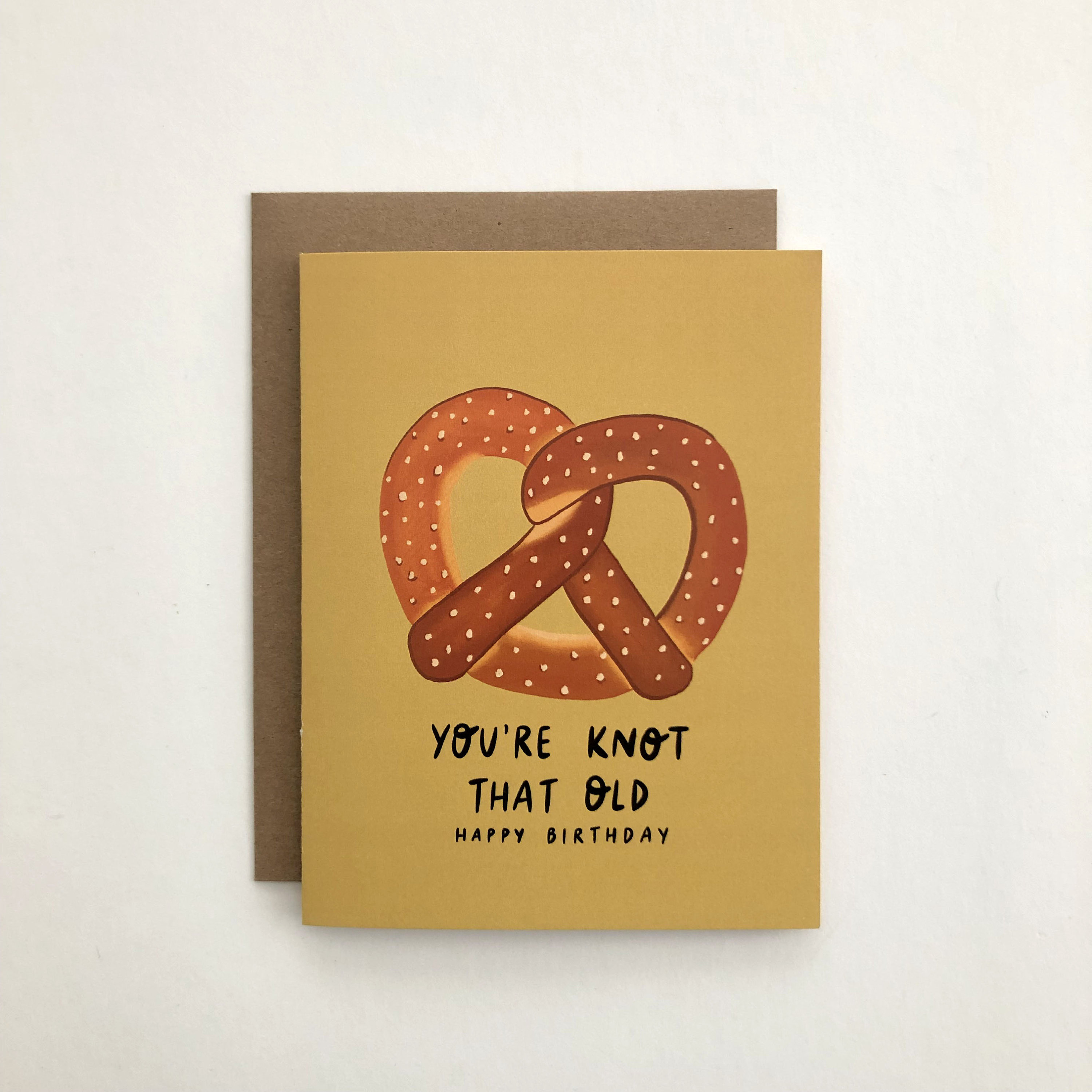 Pretzel - Birthday Card, Blank Card - Etsy UK