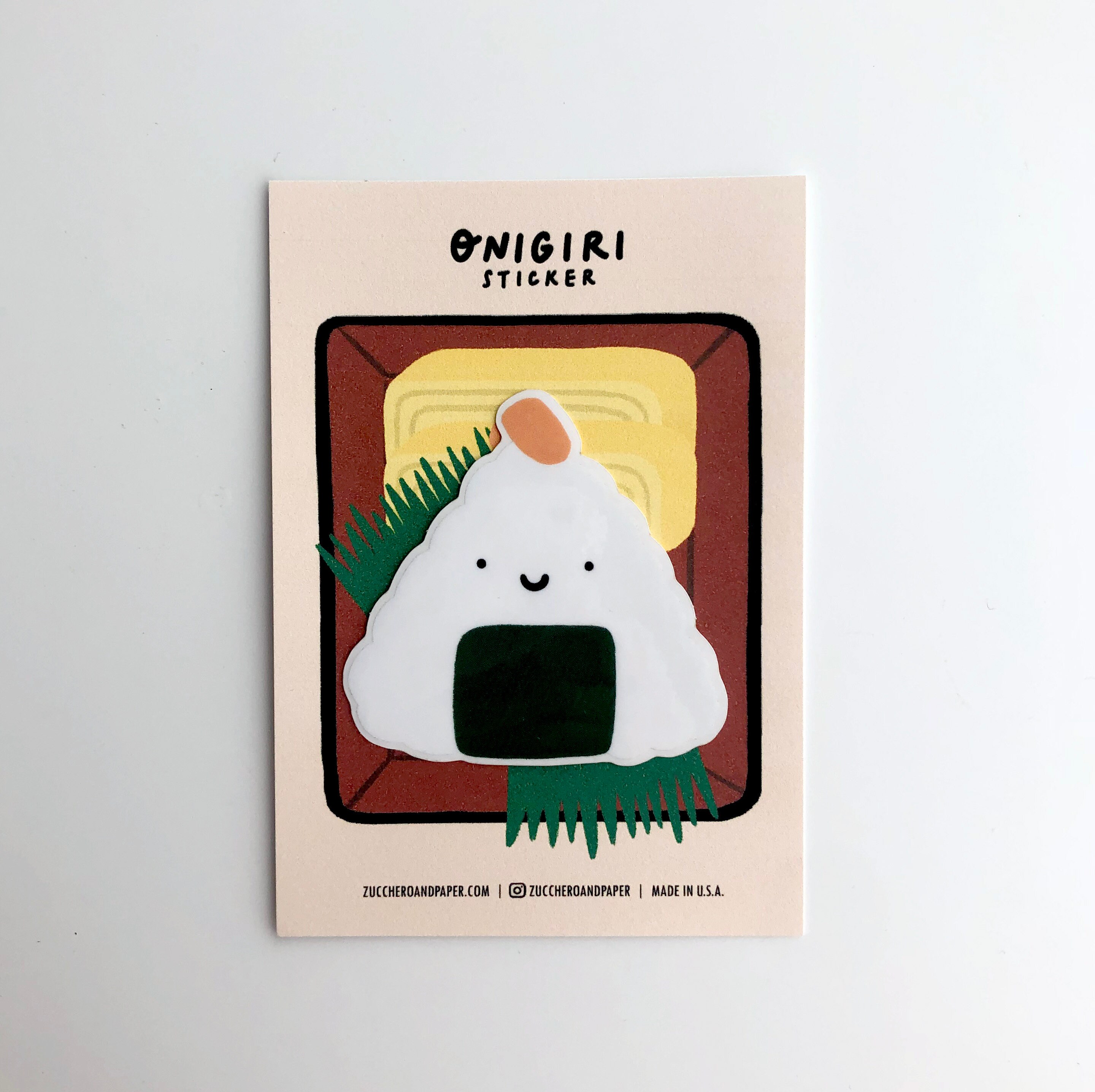 Onigiri Clear Die-cut Sticker - Etsy