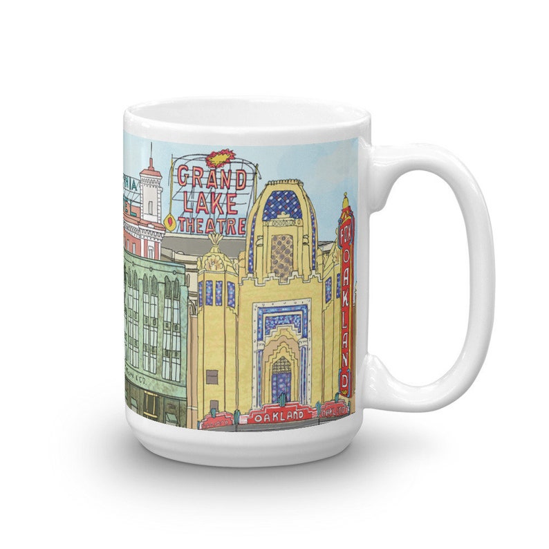 Oakland CA Historical Landmarks Collage Mug 2 - Etsy