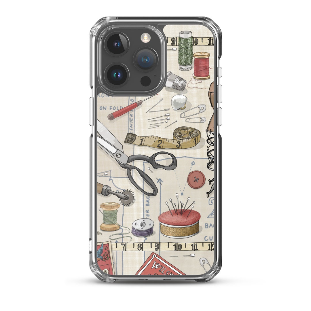 Sewing Themed Clear Case for Iphone® - Etsy