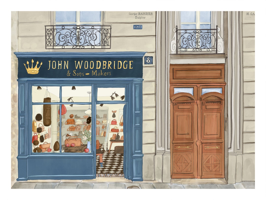 Paris Shop Storefront Wall Art Print 18x24 St Germain - Etsy