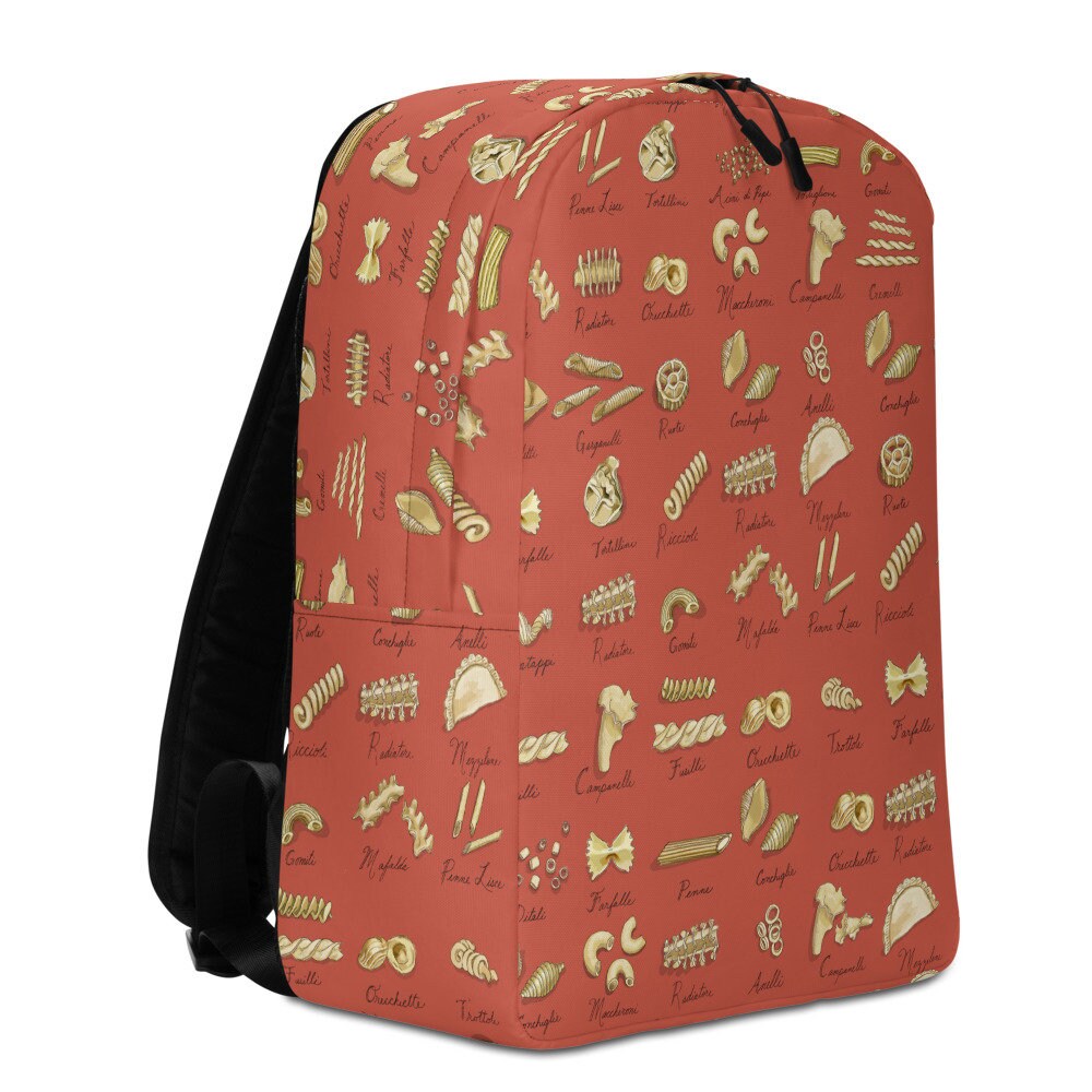Italian Pasta Shapes Minimalist Backpack in Tomato Red - Etsy