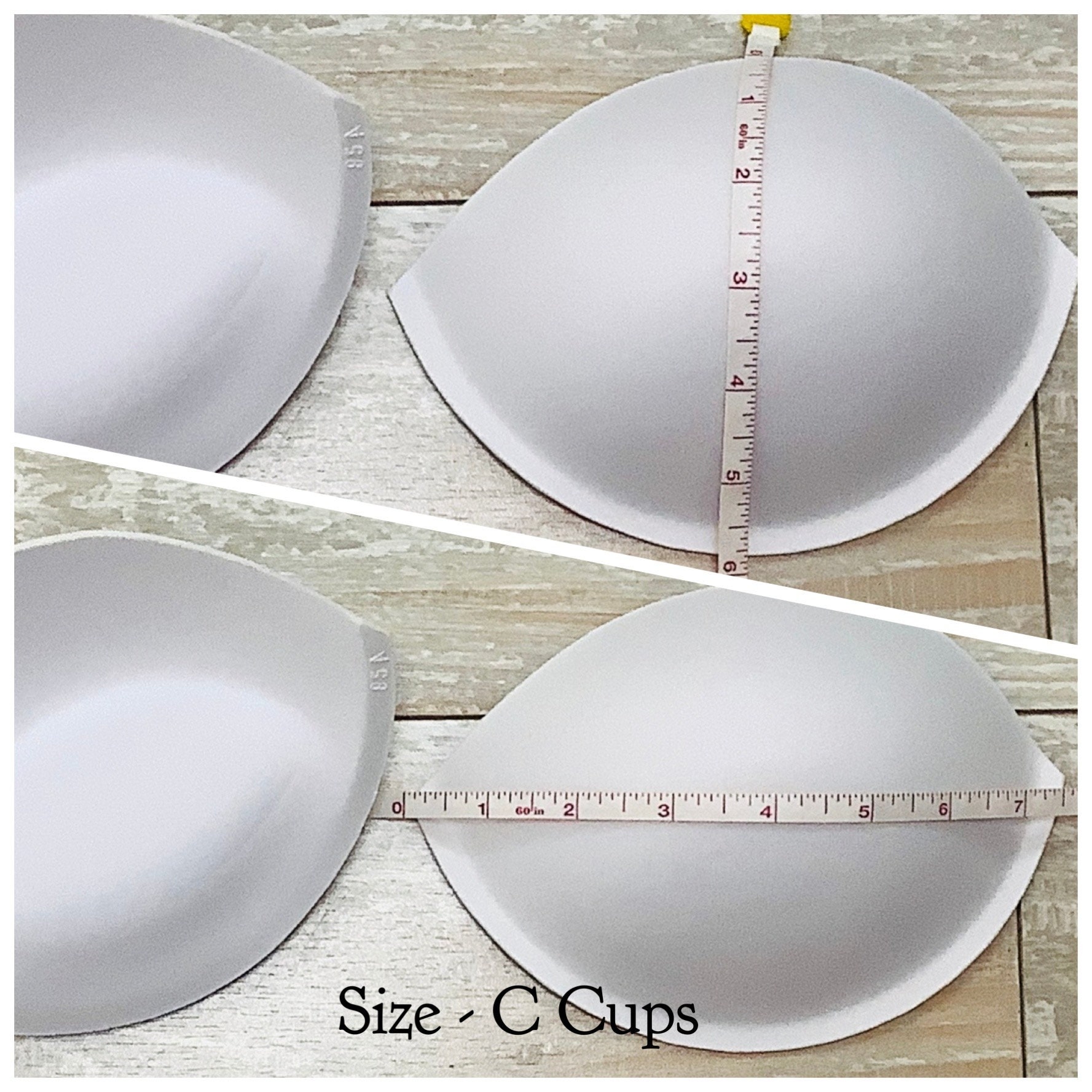 Push up Cups for Sew In, Form Filled Push up Cups Size A, B, C, Bridal ...