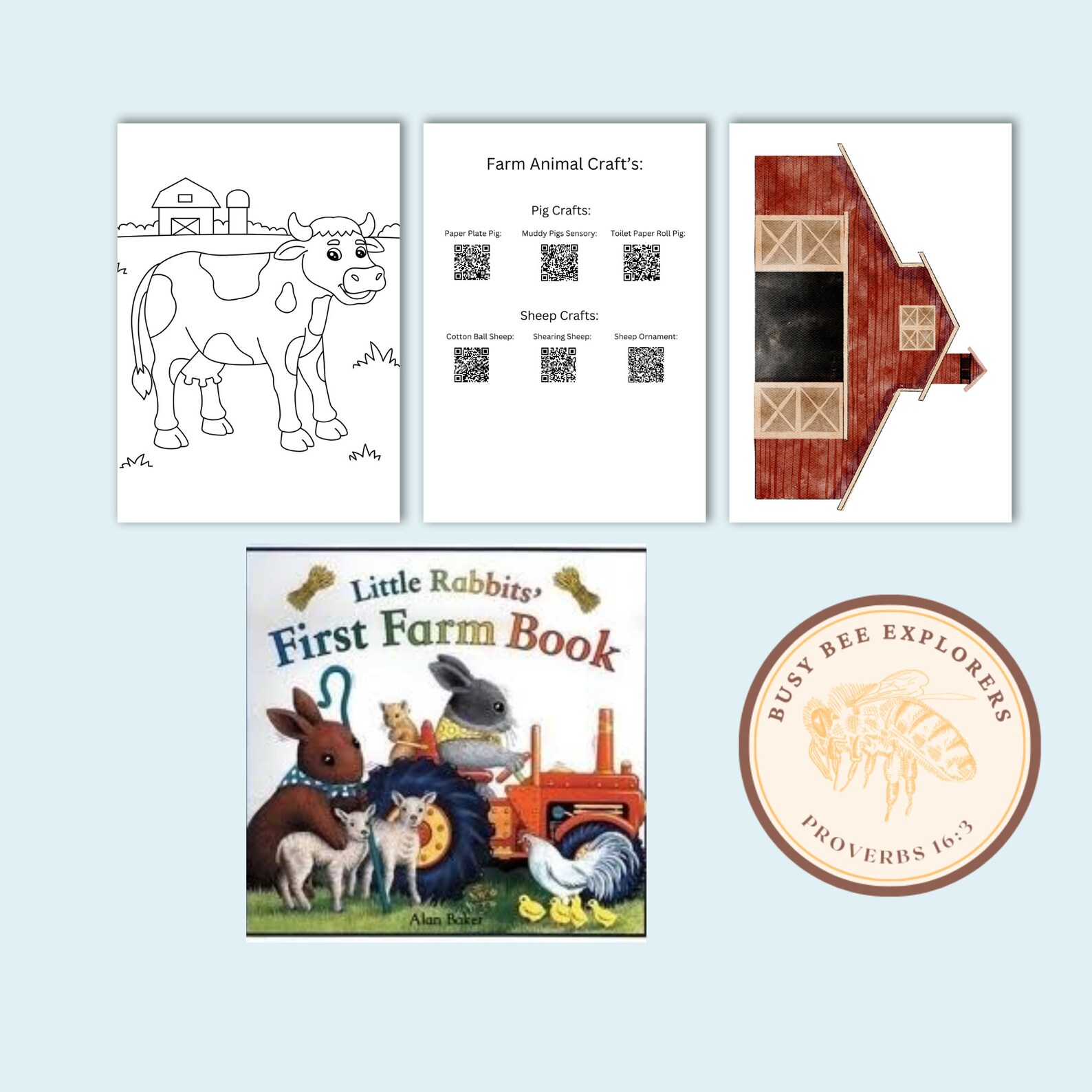 Literature Guide: Little Rabbits' First Farm - Etsy
