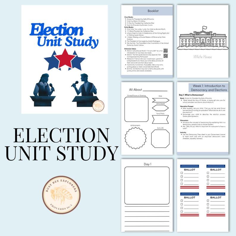 Election Unit Study - Etsy