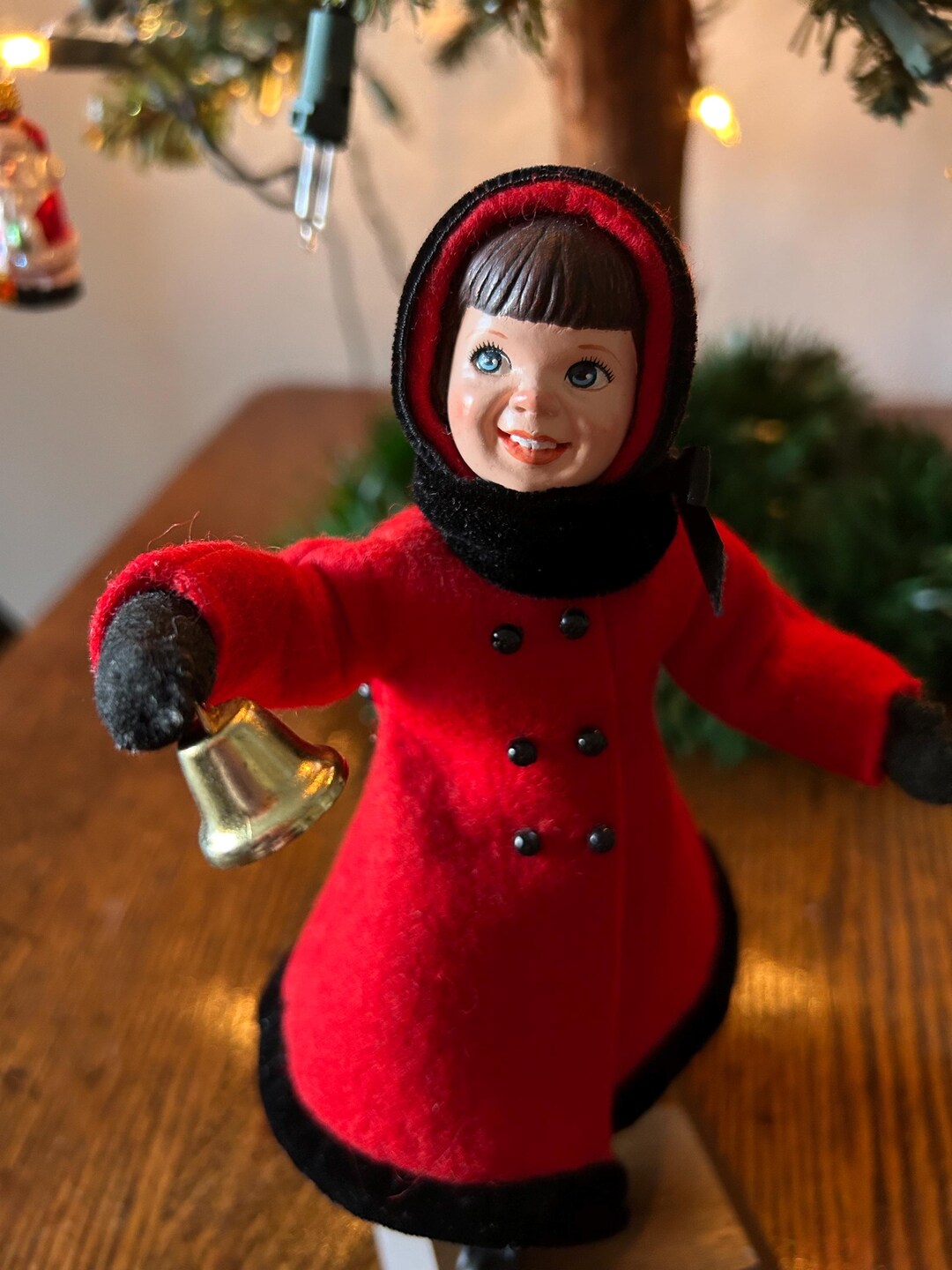 Simpich Character Doll Bell Ringer Caroler Simpich Doll Handmade ...