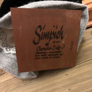 Simpich Character Dolls Nanny and Sled Baby Simpich Caroler Doll ...