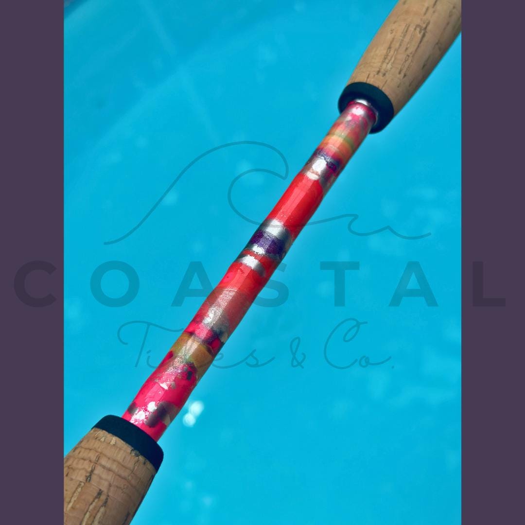 Custom "sunset Voltage" Saltwater Fishing Rod | Gift for Him | Gift for ...