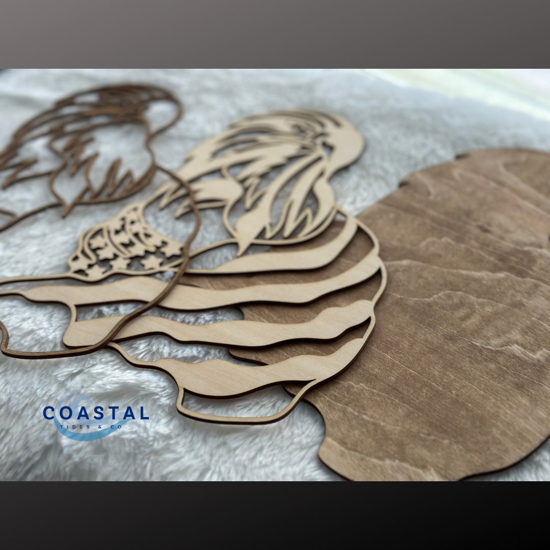 3D Layered Eagle | Wooden Layer Decor | Wood Cutout | Laser Cut Gifts ...