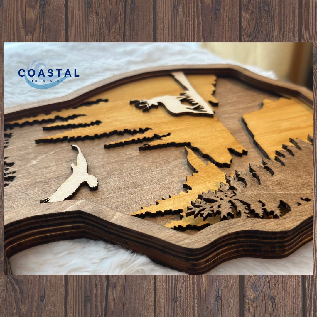 3D Deer Layered Deer Head | Wooden Layer Decor | Wood Cutout | Laser ...