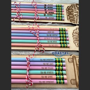 Personalized | Positive Affirmations Engraved Pencils | Back to School ...