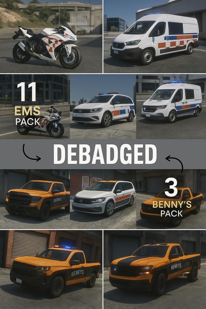 FIVEM 450+ Debadged Car Pack | Fivem Cars | Fivem Vehicles | Fivem ...