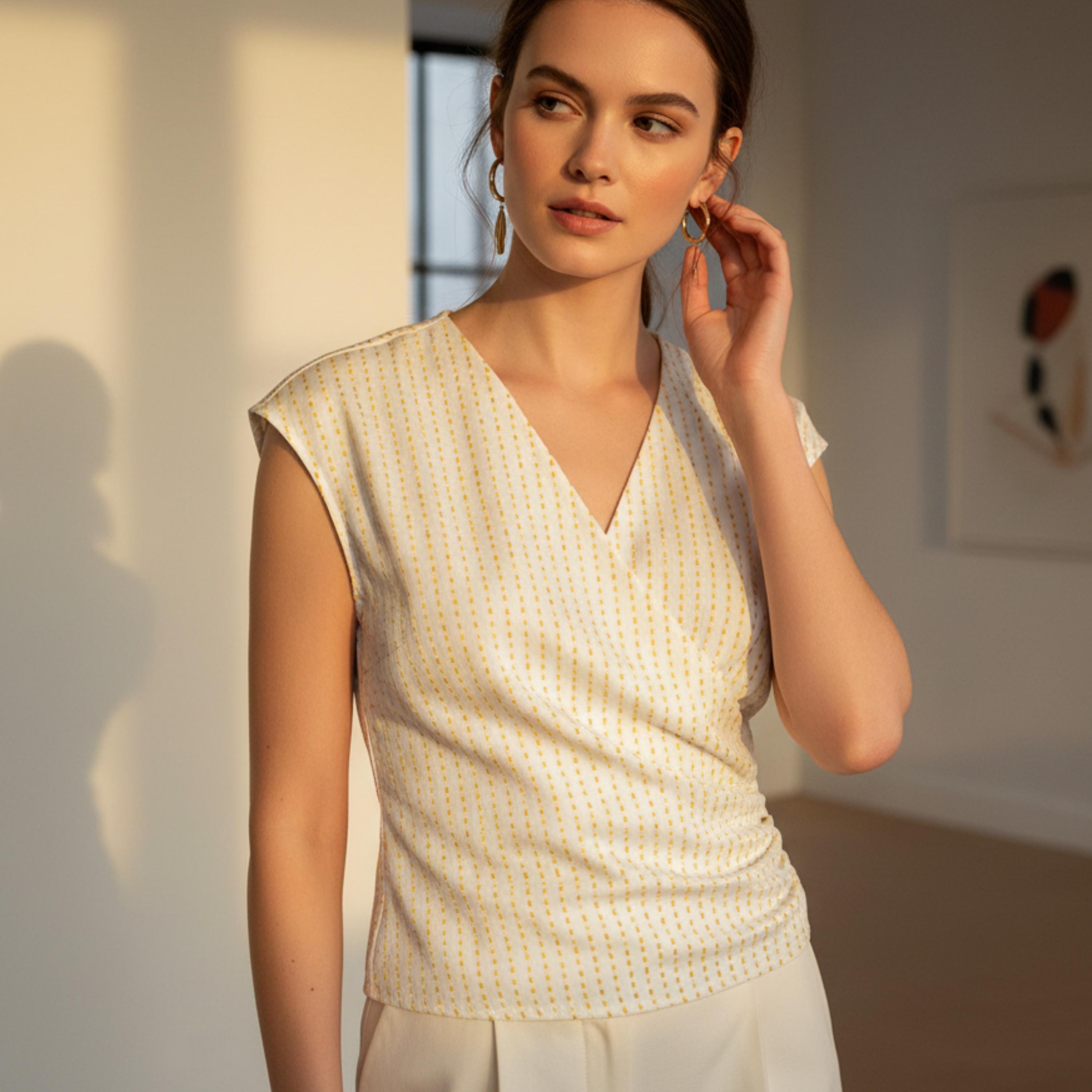 Wrap Muse Top Sewing Pattern | Beginner Friendly Knit Top PDF - Etsy