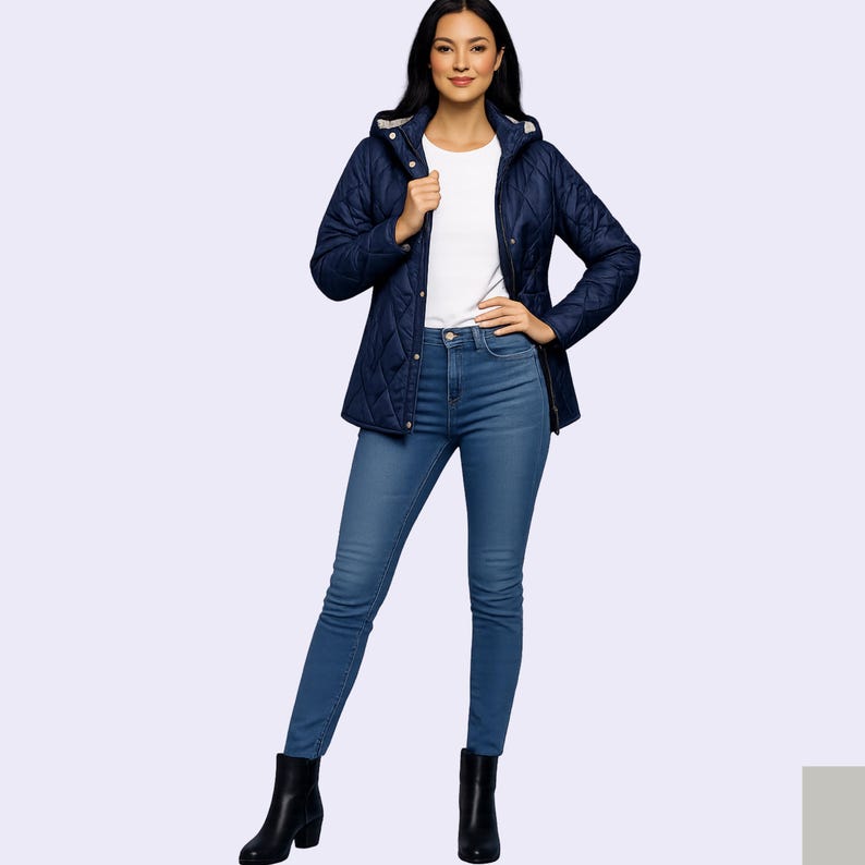 Quilted Hooded Jacket Sewing Pattern | Willow Cozy Coat (PDF Pattern) - Etsy