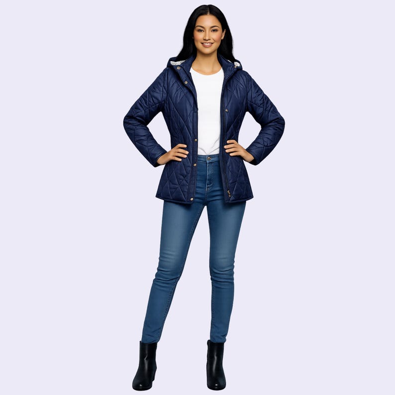 Quilted Hooded Jacket Sewing Pattern | Willow Cozy Coat (PDF Pattern) - Etsy