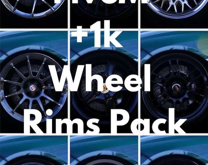 Fivem Wheels Pack: 1000+ Custom Rims | Fivem Ready| Fivem Custom Cars ...
