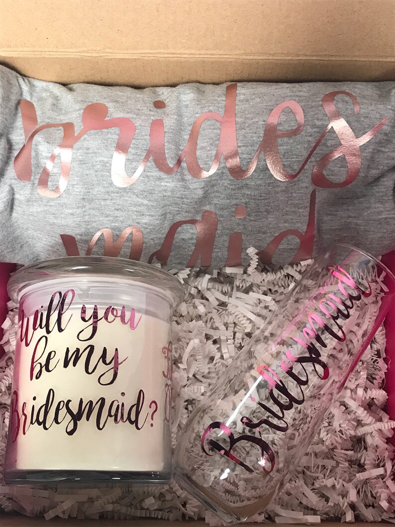 Maid Of Honor Proposal Box Bridesmaid Proposal Box Will You Be Etsy