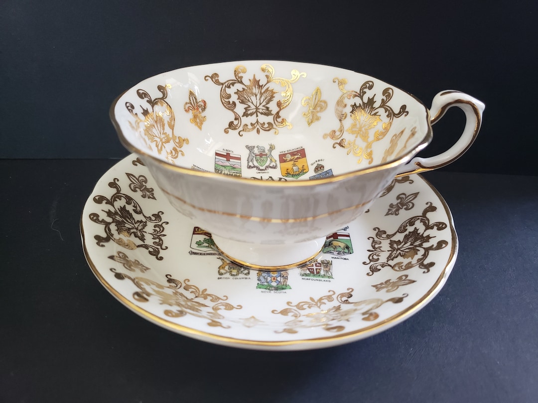 Paragon Coat of Arms and Emblems of the Provinces Teacup & Saucer, SEE ...