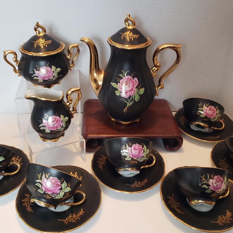 Pink Rose Tea Set - Etsy