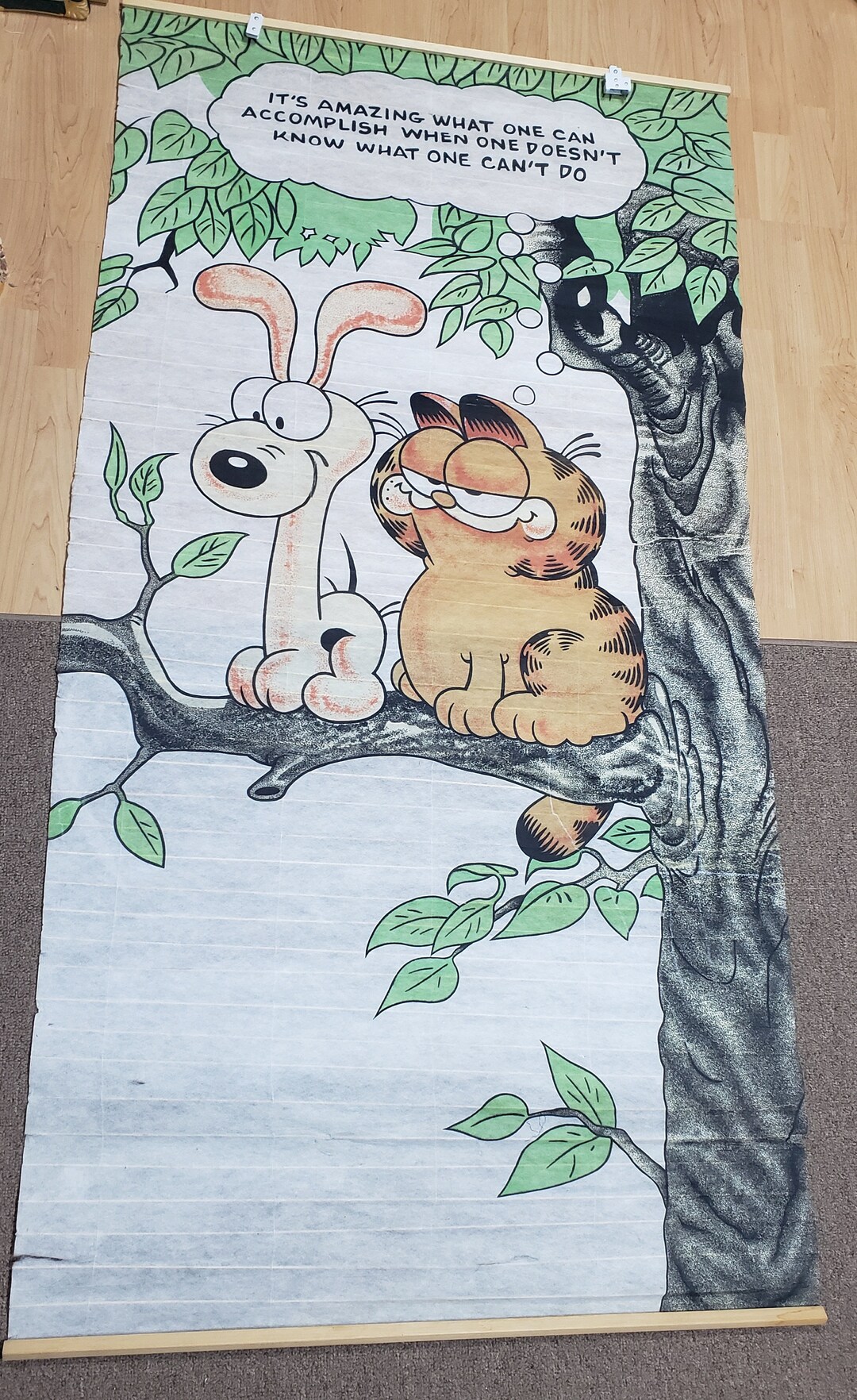 Vintage Garfield Odie Cartoon Window Covering, Gazebo Window Cover ...