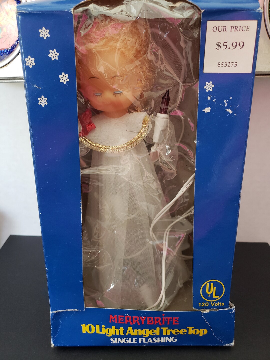 Angel Christmas Tree Topper, Light UP Angel White Dress - Etsy