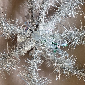 1920s Antique German Silver Tinsel Star Christmas Tree Topper ...
