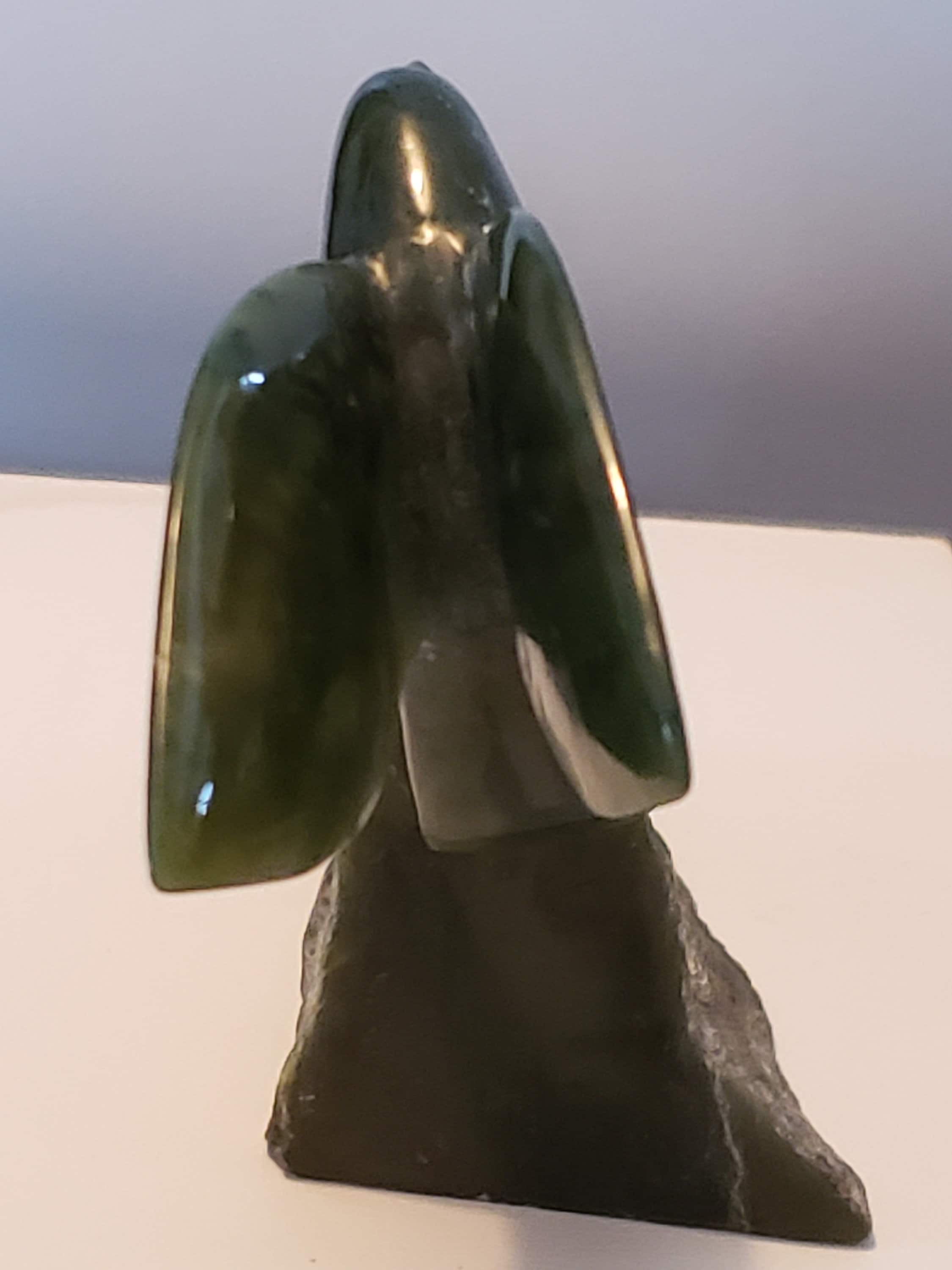 Flying Seagull Birds GENUINE NEPHRITE JADE Sculpture Raw | Etsy