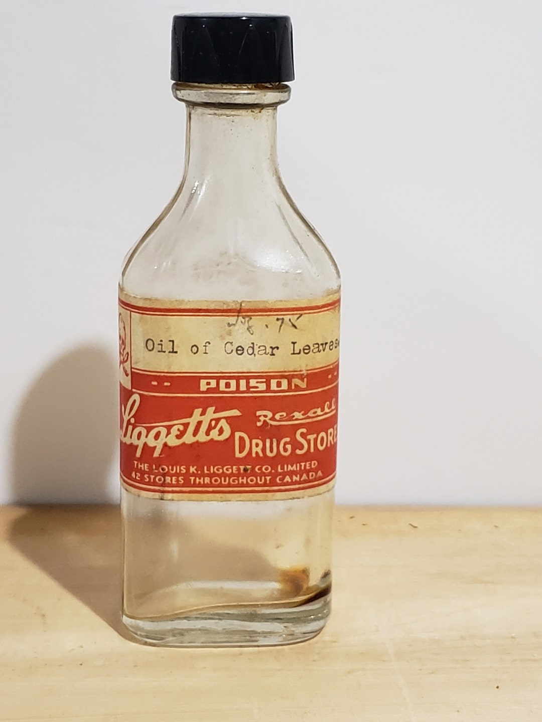 Antique Liqqtt's Rexall Drug Store POISON Bottle, Antique Paper Label ...
