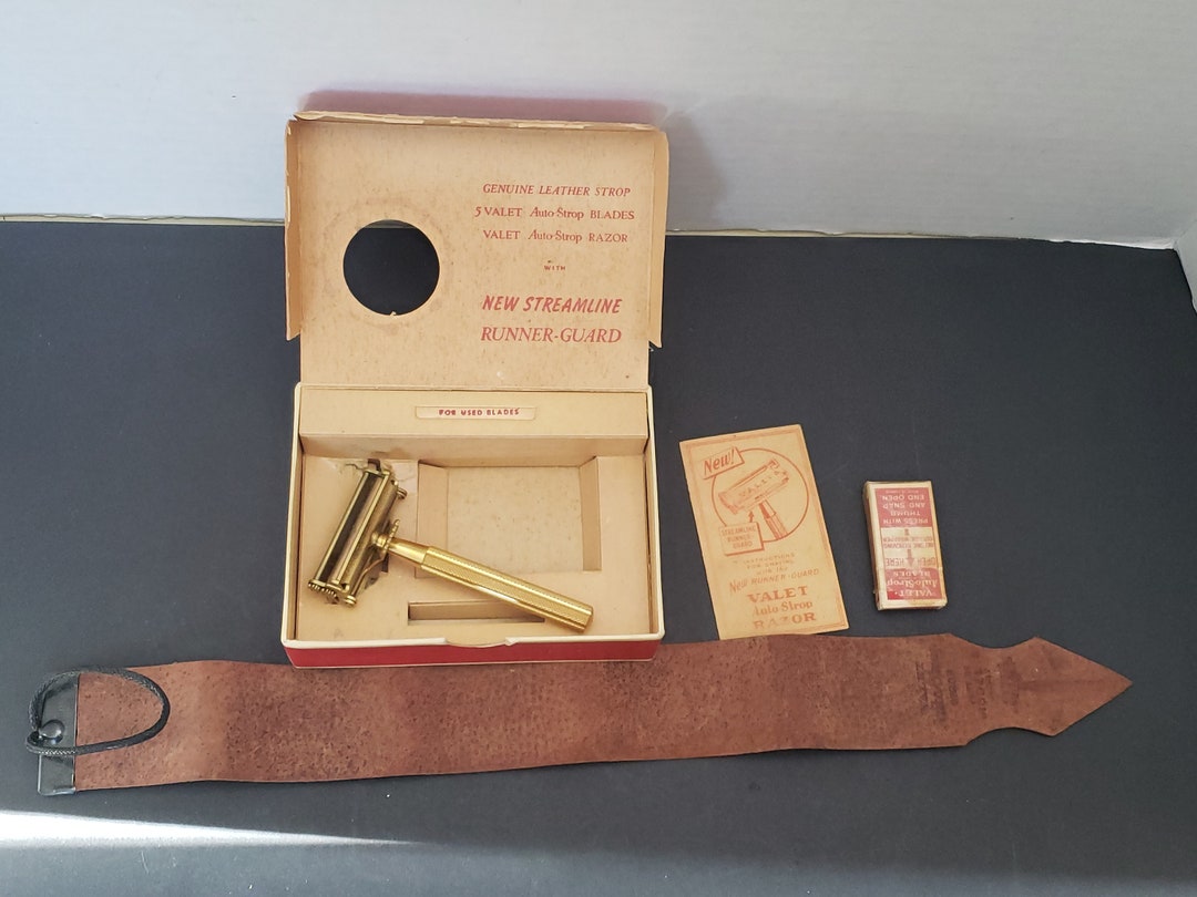 Vintage Valet Auto Strop Razor, New Streamline, Runner Guard, Genuine ...