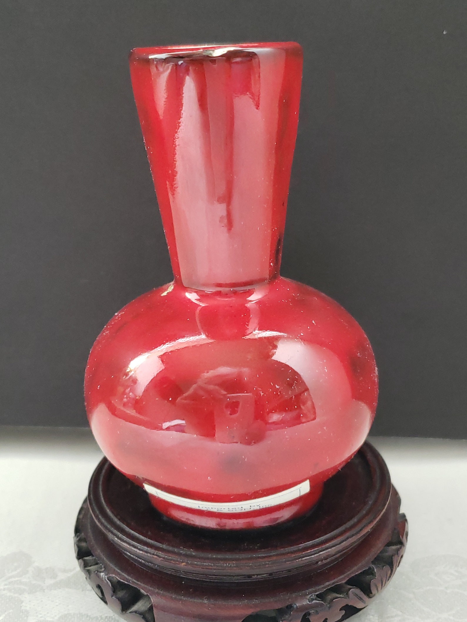 Vintage Drioli Red Ceramic Liquor Bottle Art Deco Hand | Etsy