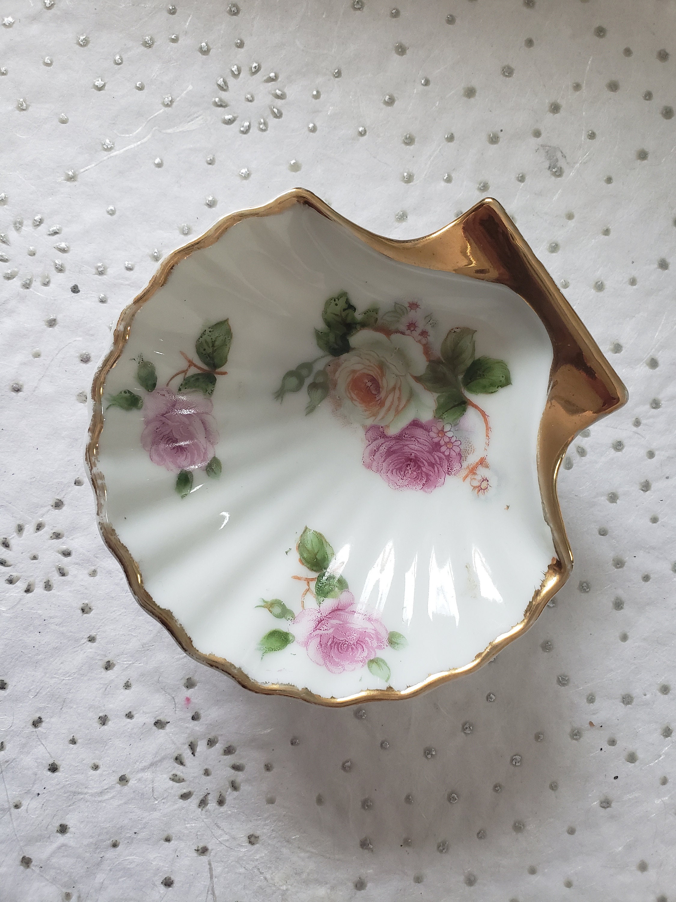 Berkshire Fine China Occupied Japan Seashell Pink Roses | Etsy