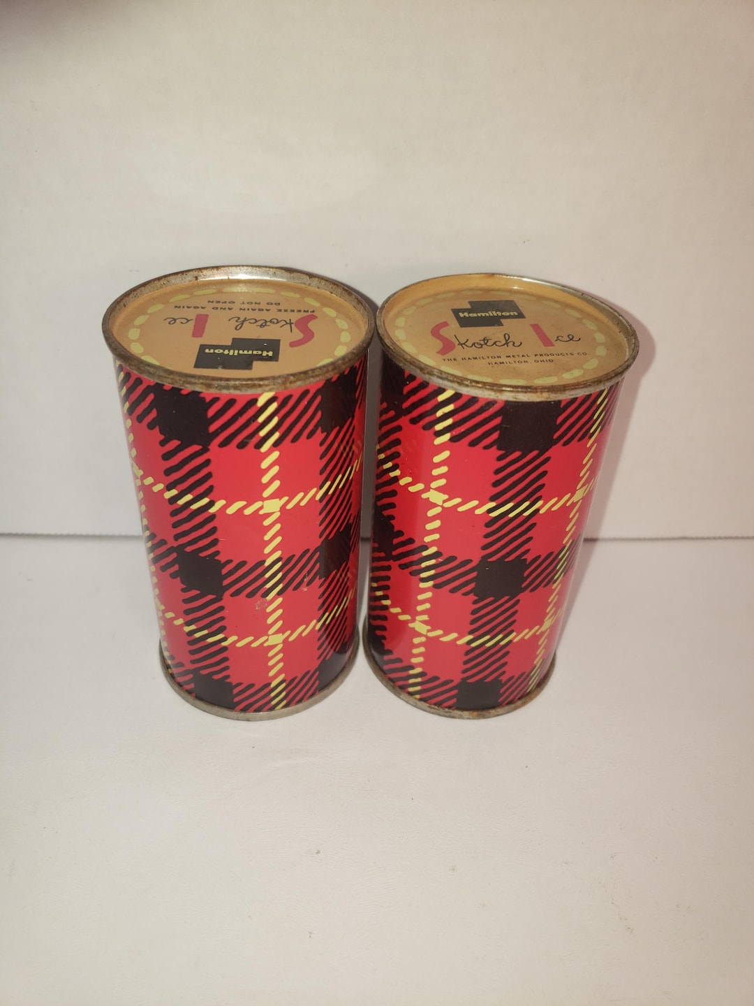 Hamilton Skotch Ice, Set of 2 Vintage Picnic Cooler Ice Cans - Etsy