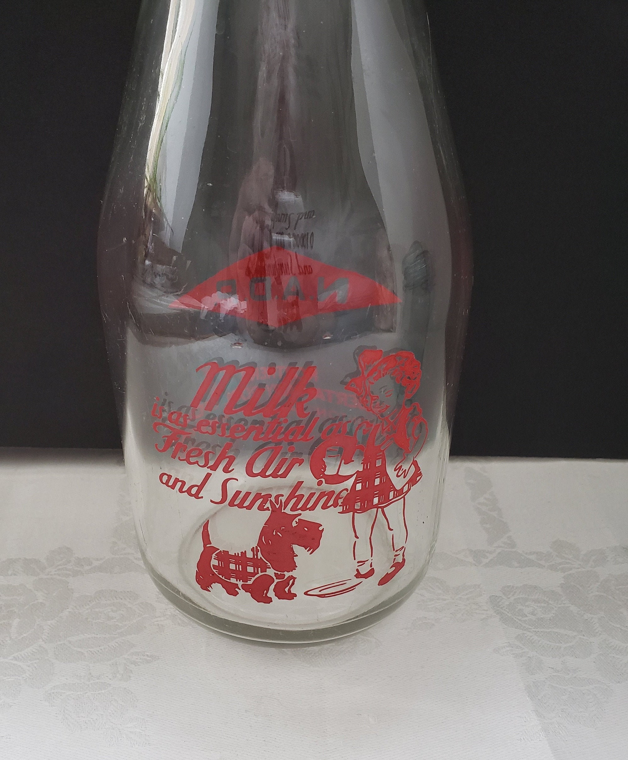 RARE Milk Bottle Northern Alberta Dairy Pool N.A.D.P. | Etsy