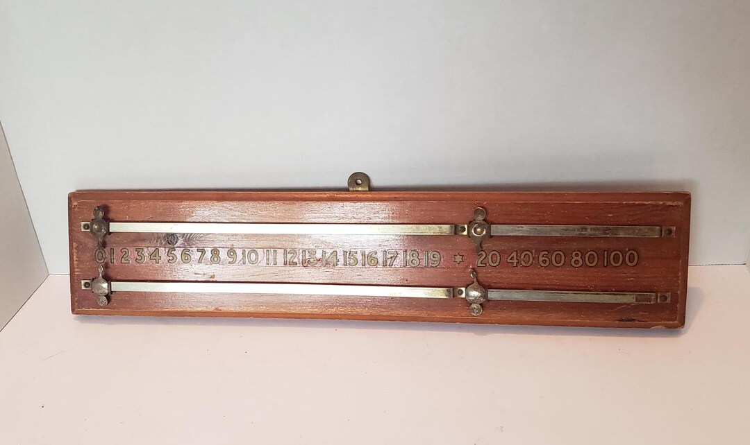 Vintage Wooden Snooker Score Board, Table Billiards Score Board, Pool ...