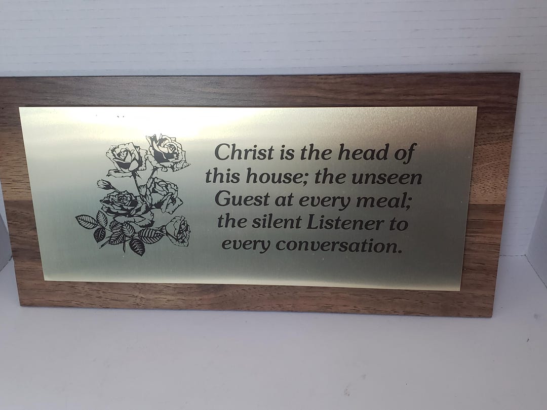 Vintage Religious Wall Plaque, MCM Wall Plaque, Inspirational Message ...