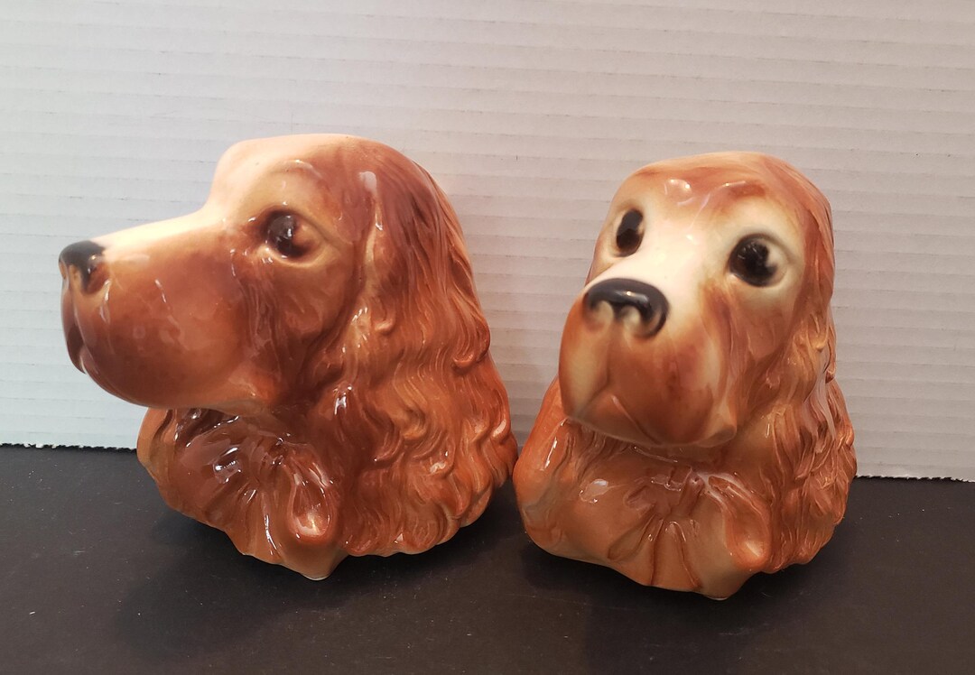 Vintage Royal Copley Cocker Spaniel Dog Wall Pocket, Cocker Spaniel ...