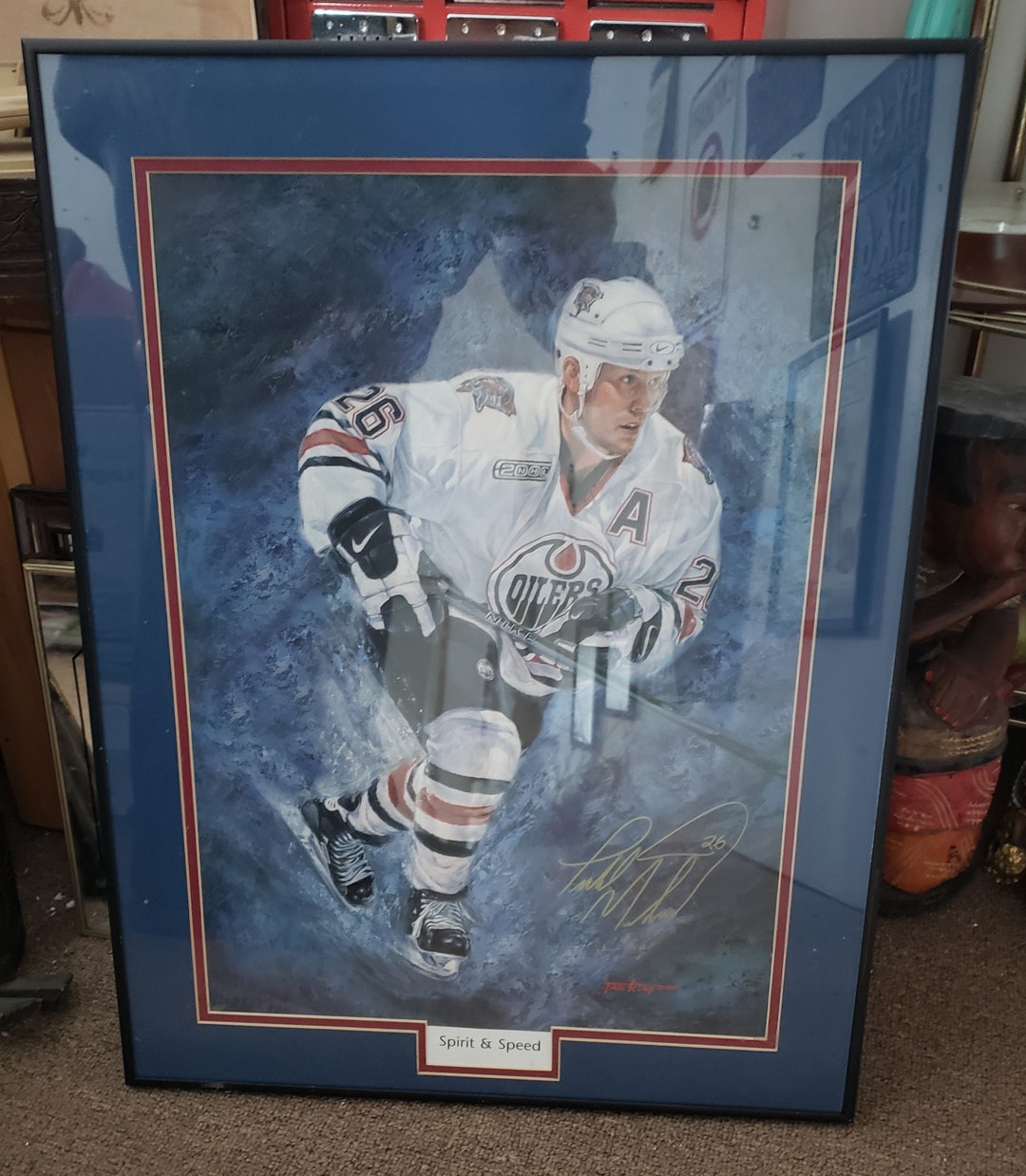Edmonton Oilers Todd Marchant Framed Autographed Print - Etsy