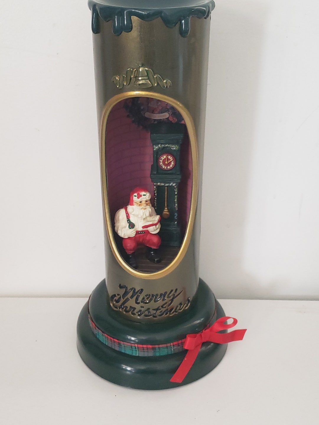 Light up Merry Christmas Santa Claus Display, Changing Colors Merry ...